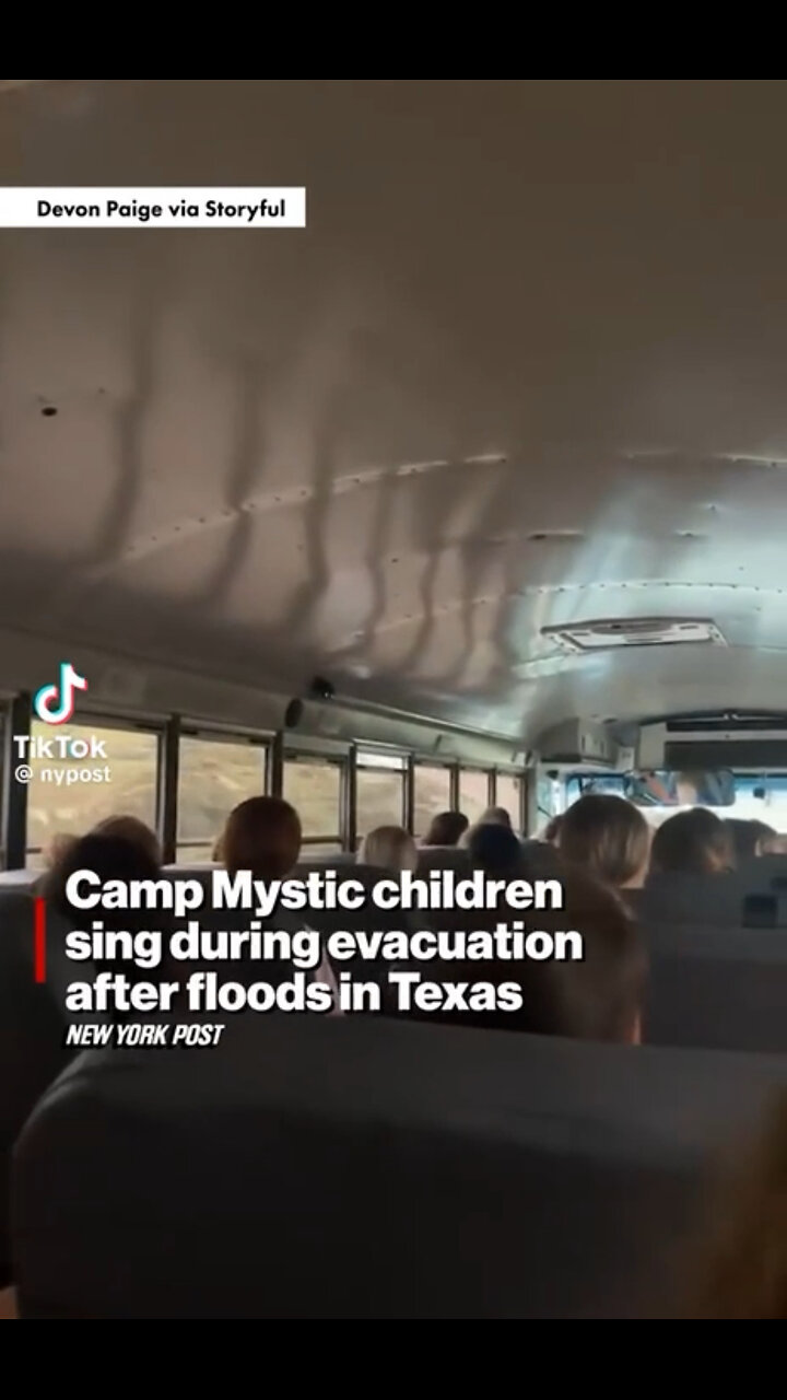 Camp Mystic Children SING 🎶 During EVACUATION Due to Floods in TEXAS🙏