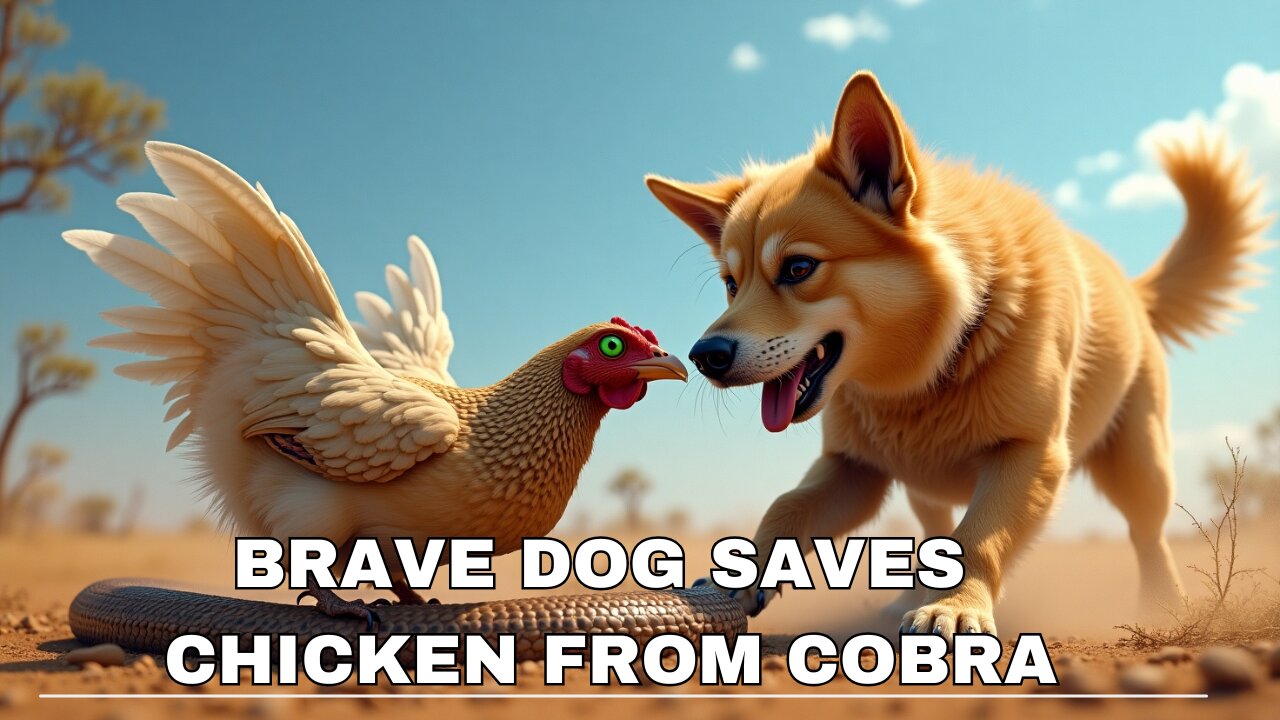 Brave Dog Saves Helpless Chicken from Deadly Cobra