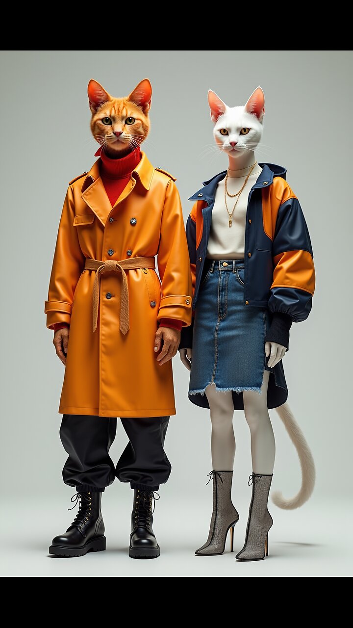 Exclusive Zara-Inspired AI Cat Lookbook | Never-Seen Styles by Billion ...