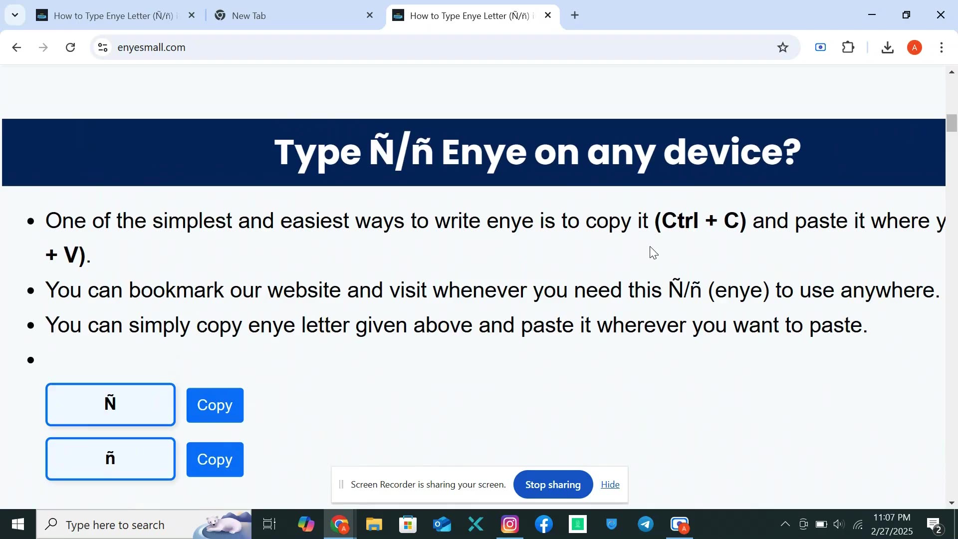 HOW TO TYPE ENYE LETTER (Ññ) on iPhone, Android, Word & Computer (with ...
