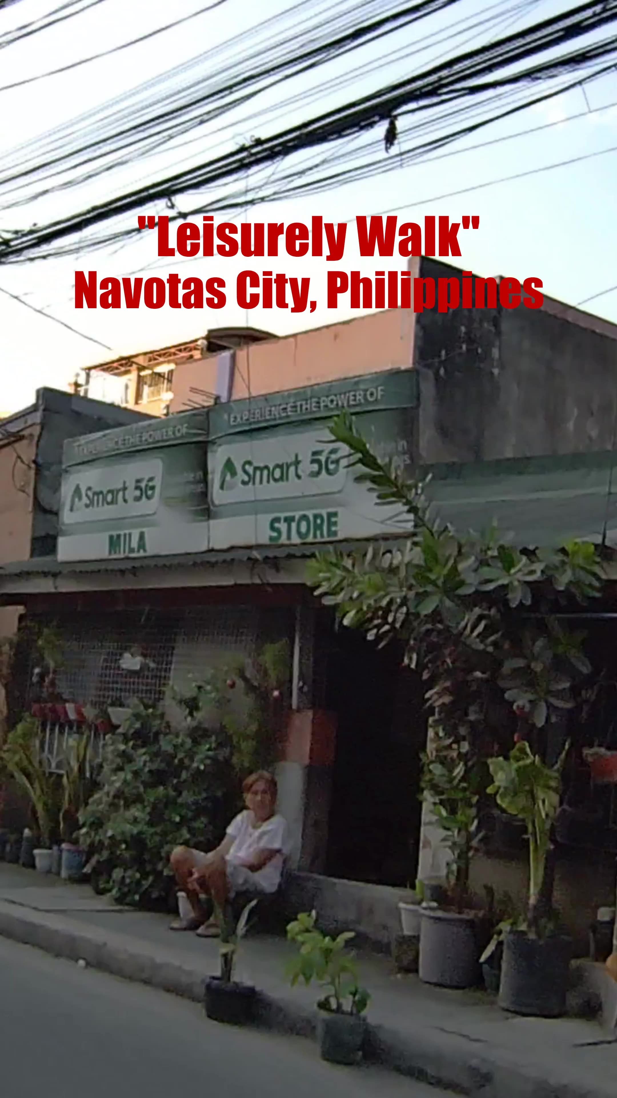 Leisurely Walk on Dalag Street in Navotas City in the Philippines