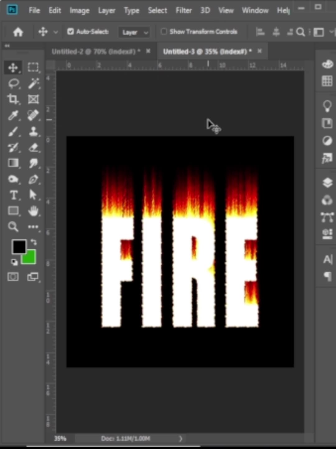 How to Create a Realistic Fire Text Effect in Photoshop | Easy Tutorial