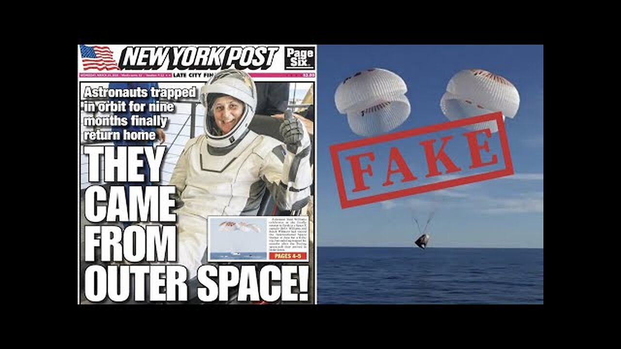THE STRANDED ASTRONAUT PSYOP! NASA ASTRONAUTS LAND HOME SAFE ON EARTH ...