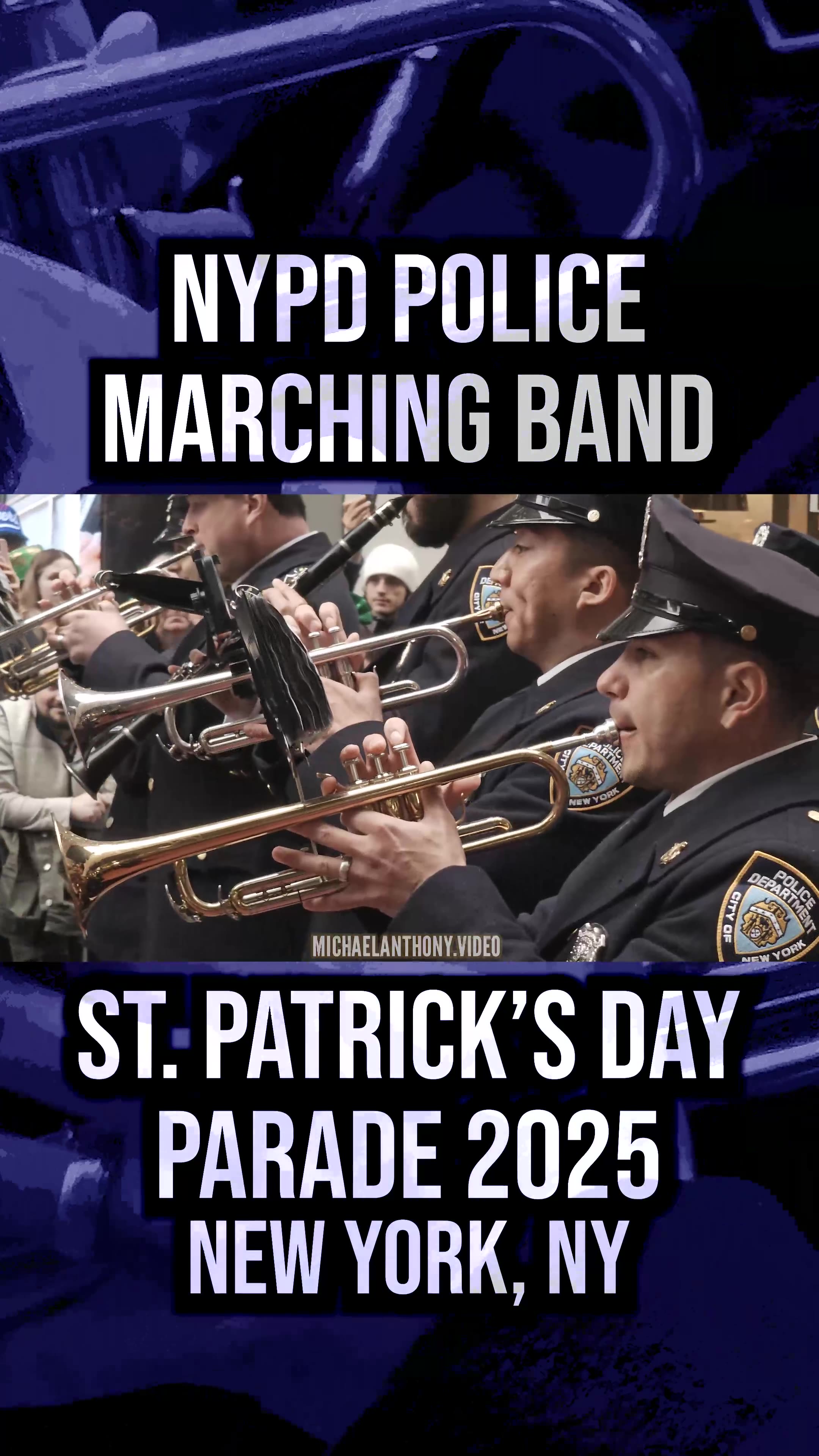 NYPD Police Marching Band ☘️- St. Patrick’s Day Parade, NYC 2025