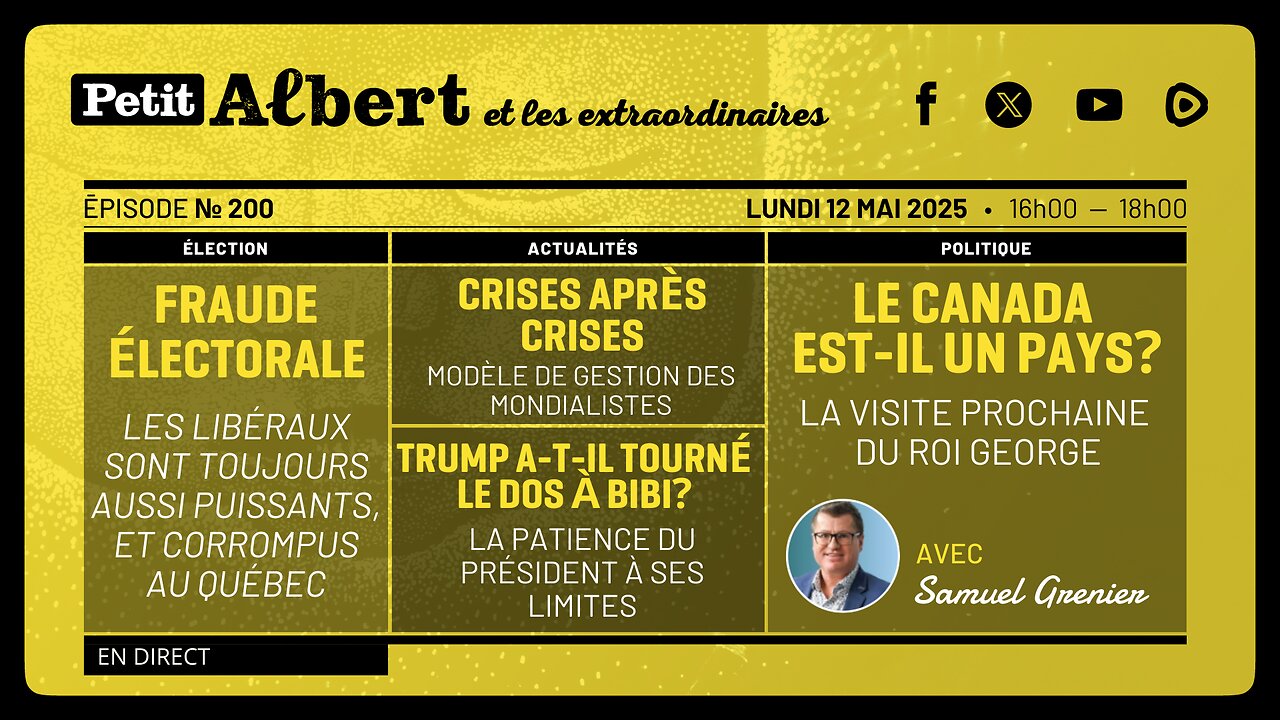 Petit Albert et les extraordinaires Épisode #200 - Avec Samuel Grenier
