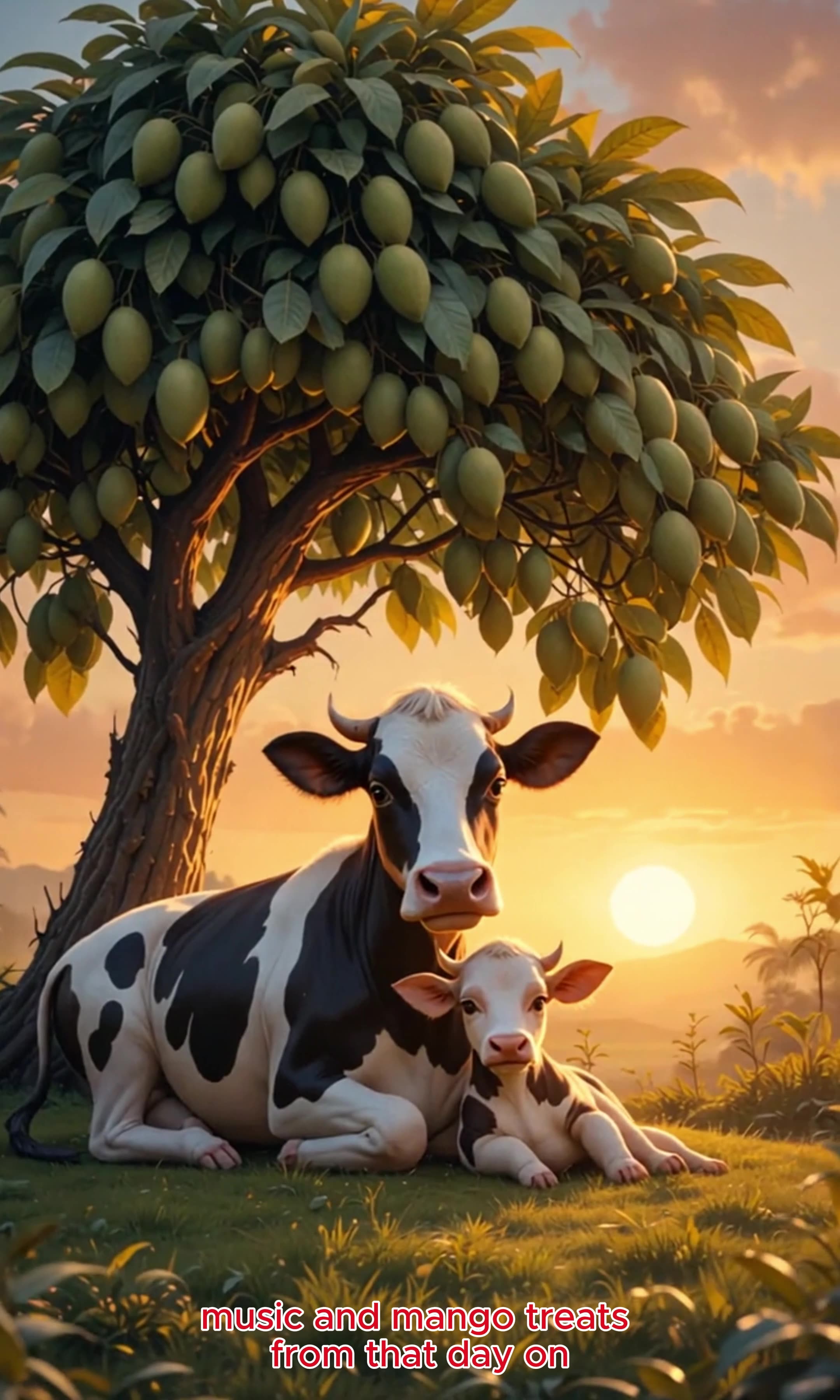 The Cow & Her Calf Save the Mango Farm 🍋 | Moral Story for Kids ...
