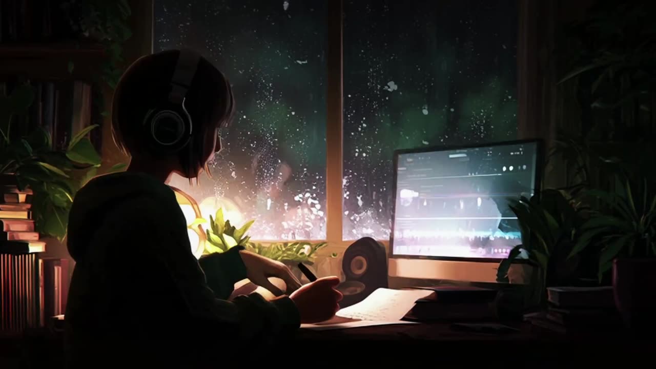 Relax Night LoFi – Rainy Beats to Chill / Sleep / Study