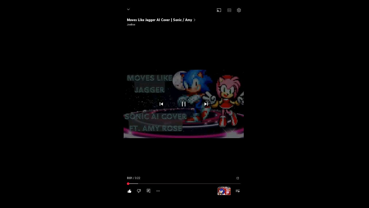 Moves like Jagger, but with a twist. Sonic and Amy Rose Me And Sonic 🥰🤩