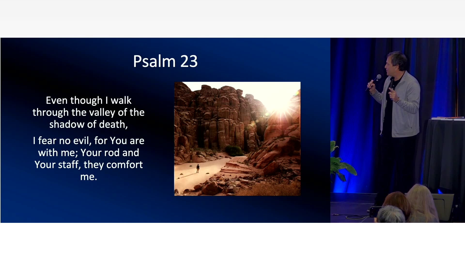 Psalm 23 Devotion at Transform Our World 2025