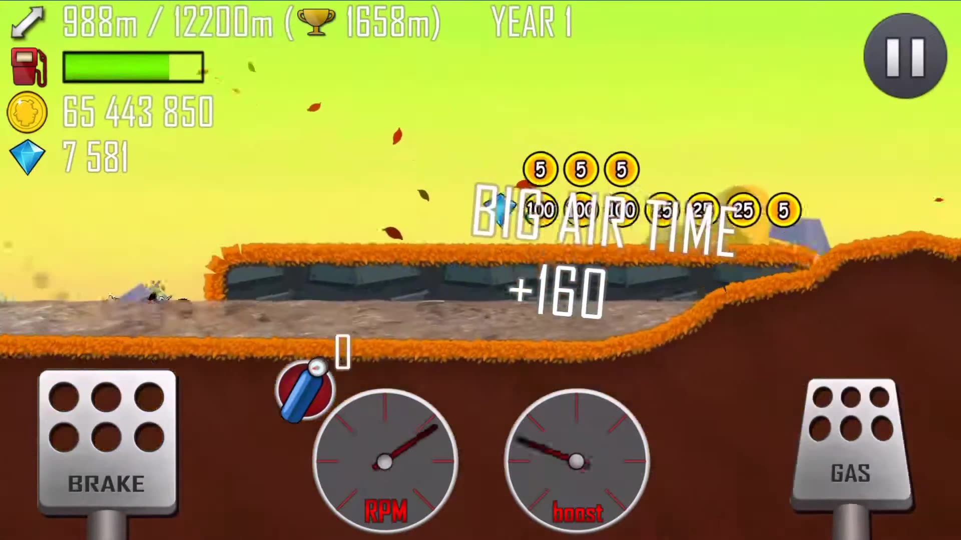 Hill Climb Racing, Monster Truck, Highway, 5271m