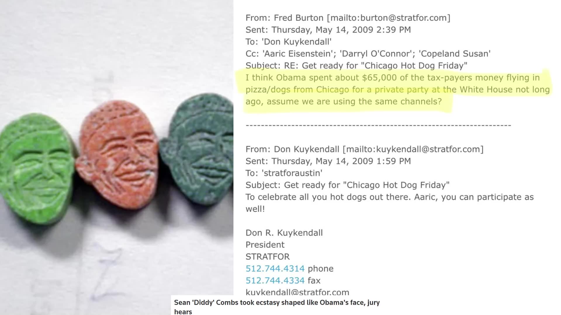 Diddy was taking Obama shaped ecstasy. Why?
