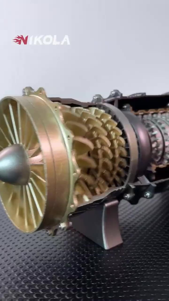 NIKOLATOY® WS-15 Fighter Turbofan Engine Model DIY Assembly Kits 150+ PCS