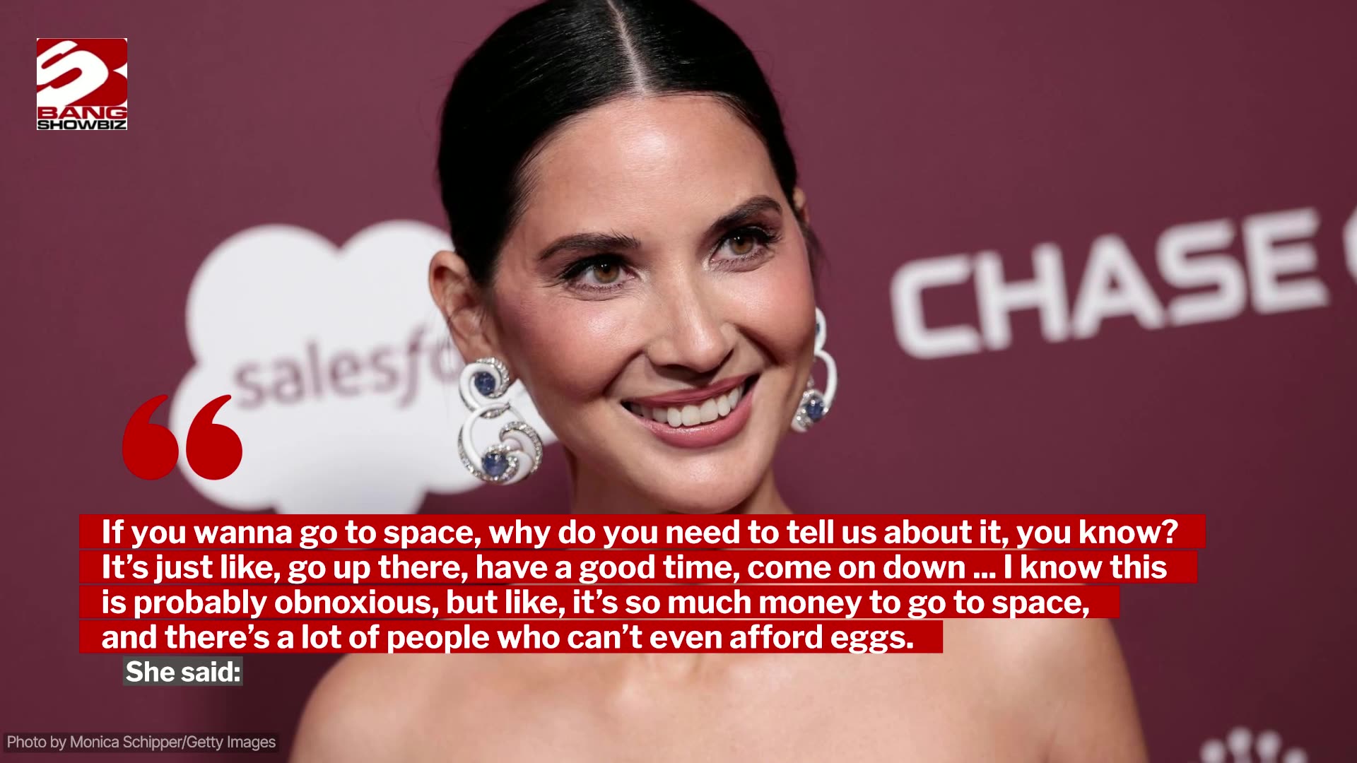 Olivia Munn appalled by 'gluttonous' Blue Origin space mission