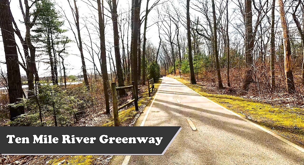 Ten Mile River Greenway // Treadmill // ASMR Natural Sounds