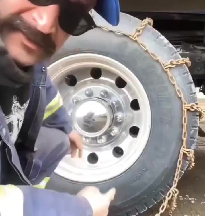 an automatic snow chain system for vehicles