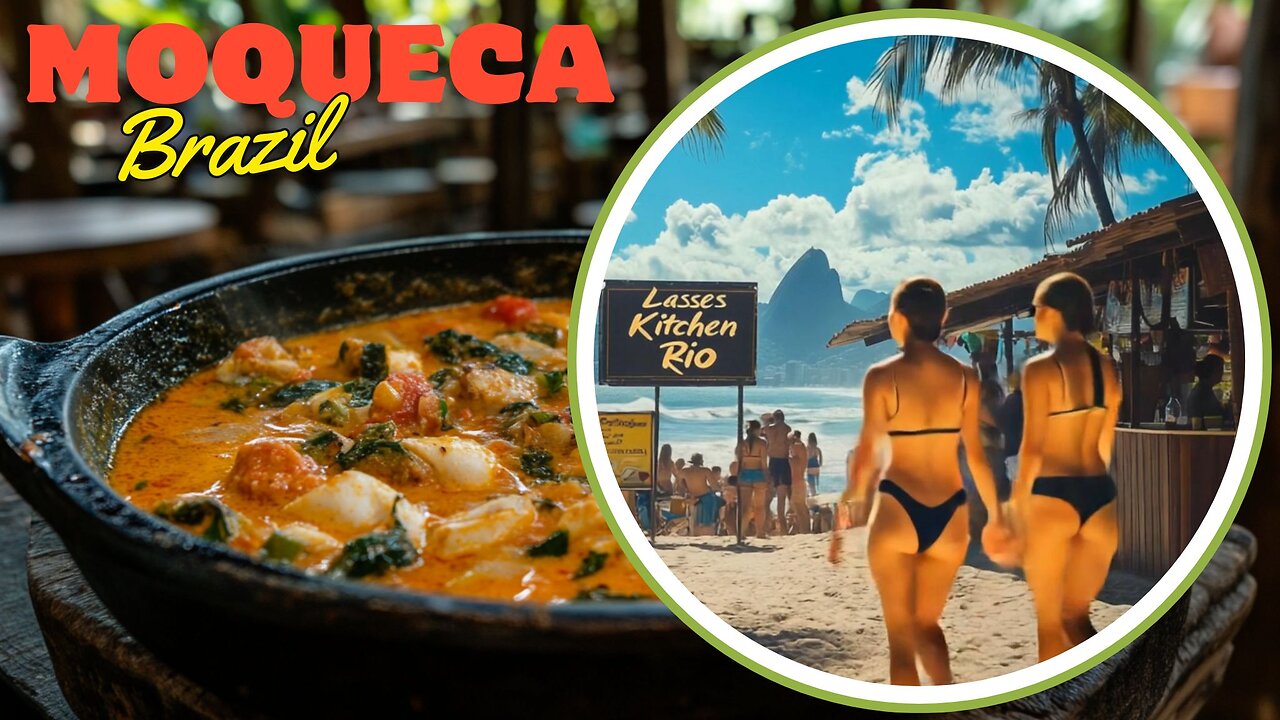 🔥 Moqueca on the Beach! Brazilian Seafood Stew Like You’ve NEVER Seen 🌴 | Lasses Kitchen Rio 🇧🇷