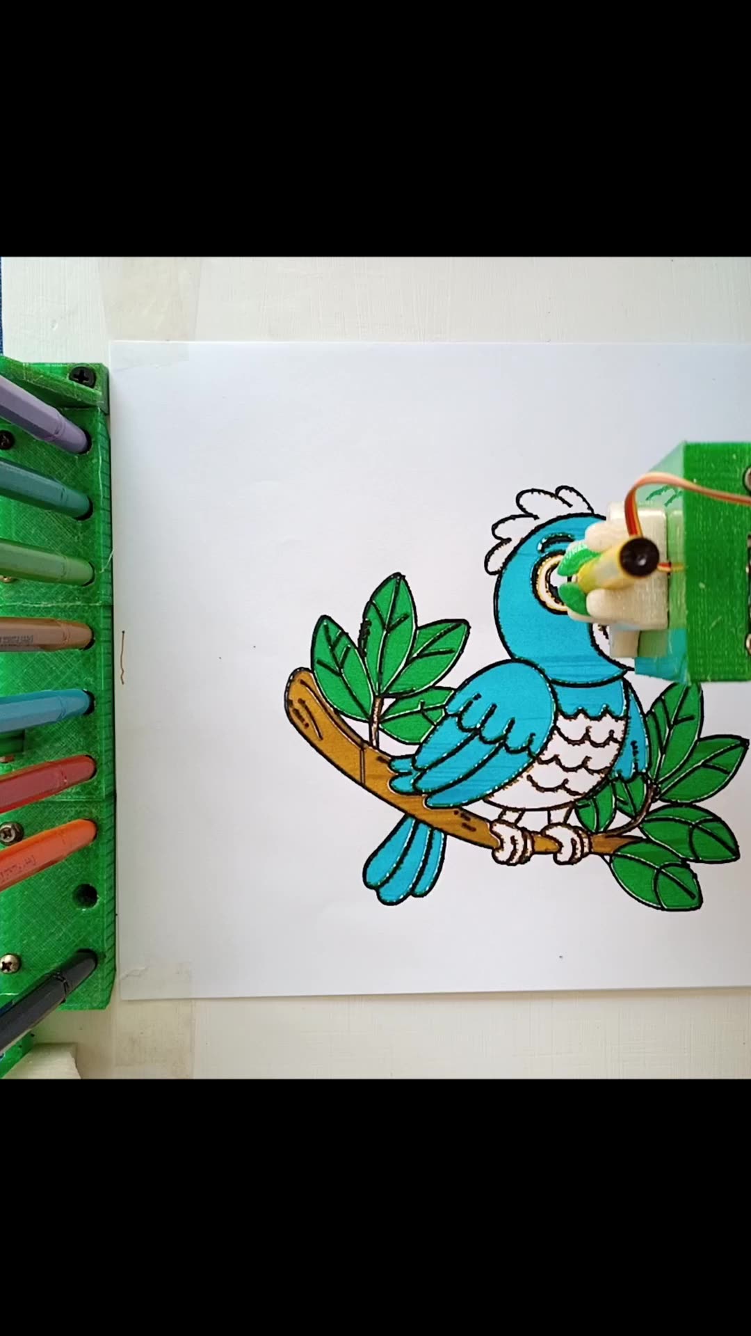 DIY 3D Printed Multi-Color Pen Plotter | Auto Pen Change!