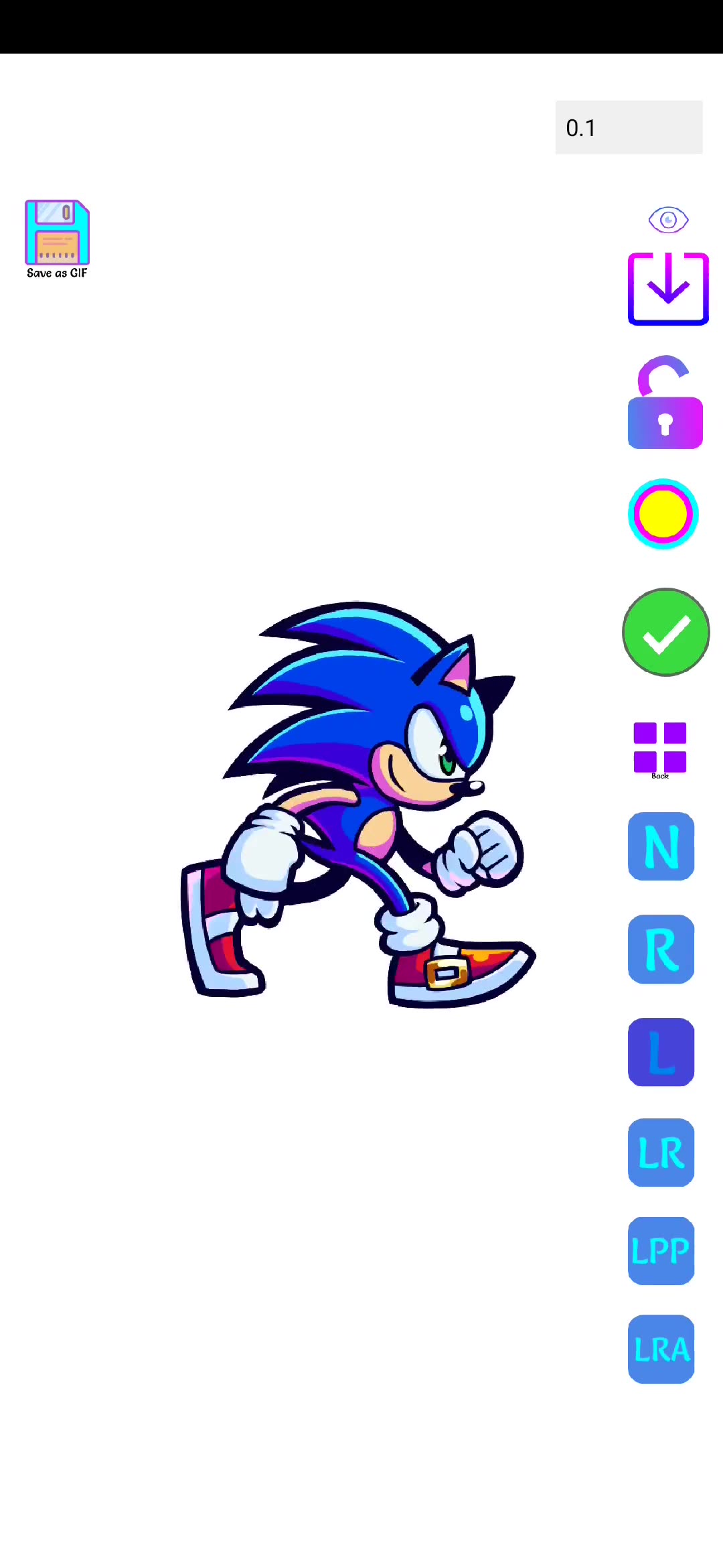 Convert a Sprite Sheet to an Animated GIF | Sprite animation player - on Google Play & Itch #sonic