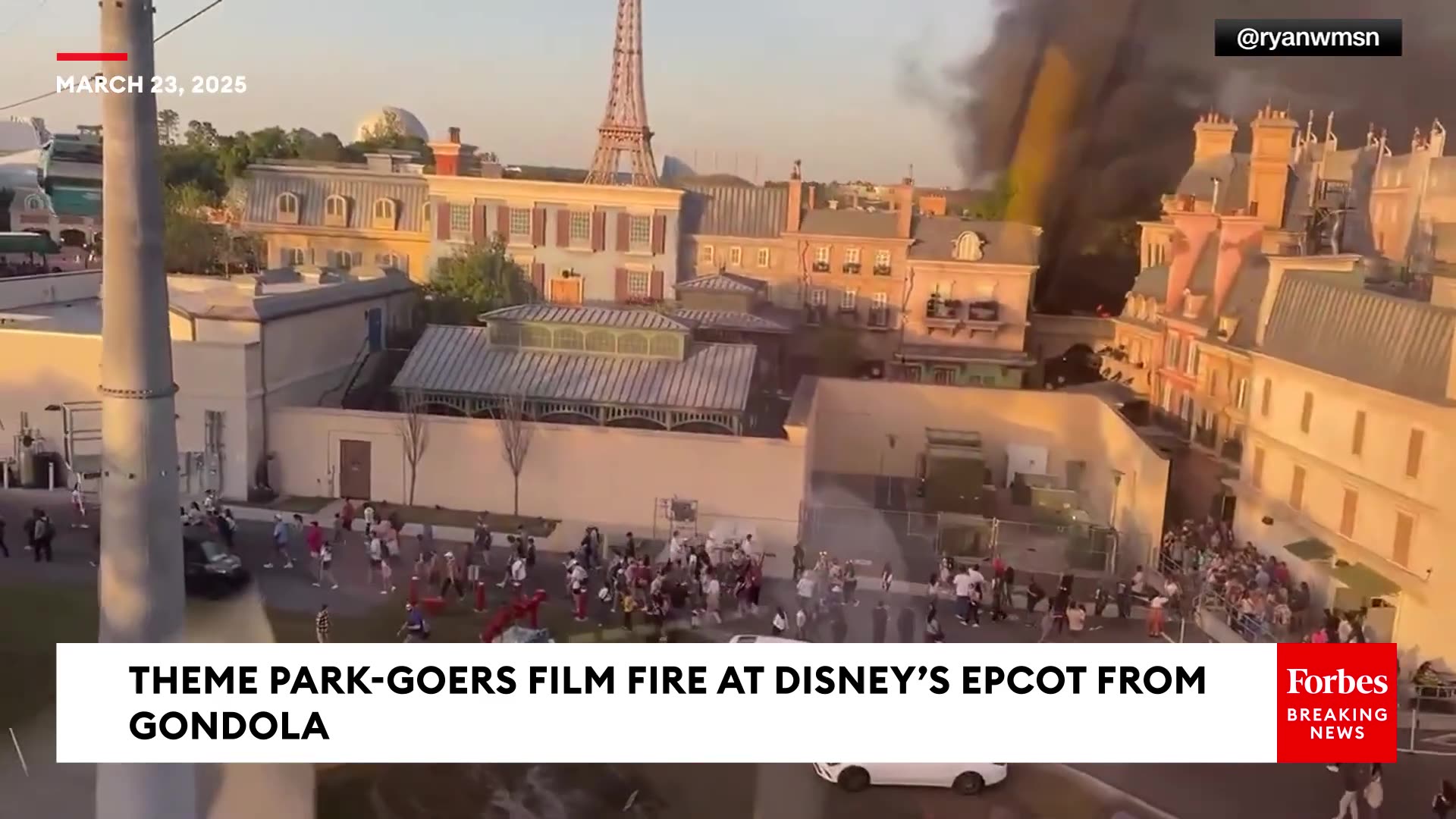 WATCH: Theme Park-Goers Film Blaze, Thick Smoke Cloud At Disney's EPCOT ...