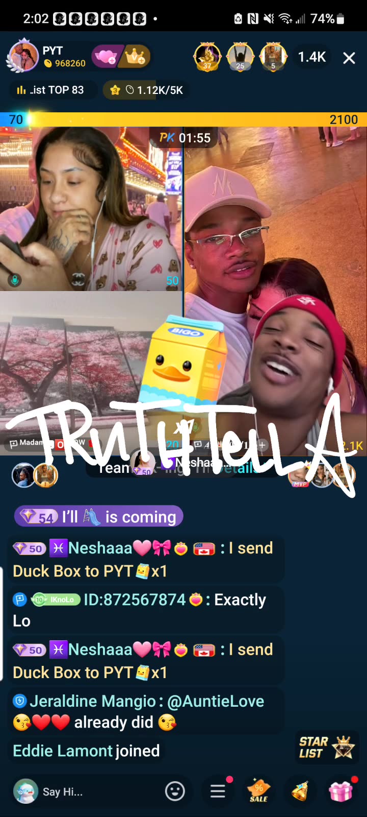 PYT TEAM PK WITH MADAM LO & BIG CHI THEN DAREALSUPABIHH JOINS & READS ALL OF THEM FOR FILTH