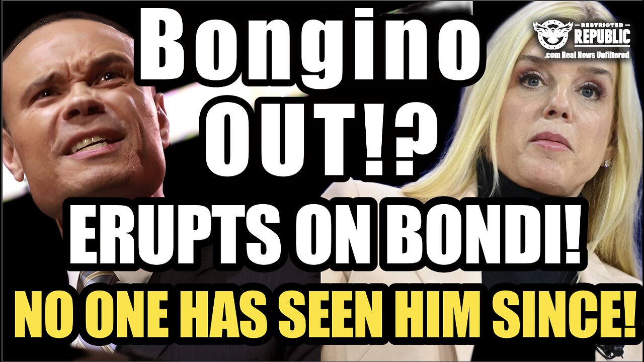 BREAKING! White House Shake Up! Dan Bongino Erupts at Bondi & No One’s ...