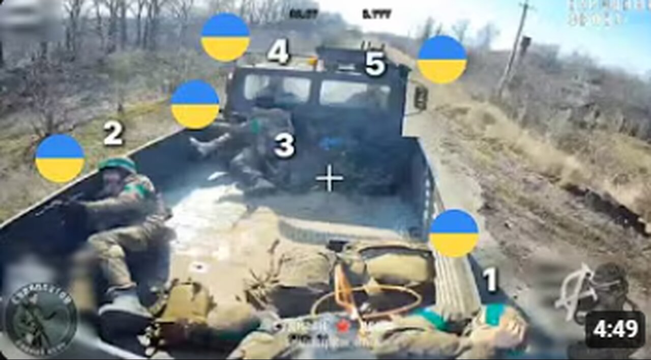 Shocking Strike: Russian FPV Drone Hits Ukrainian Troop Transport Truck