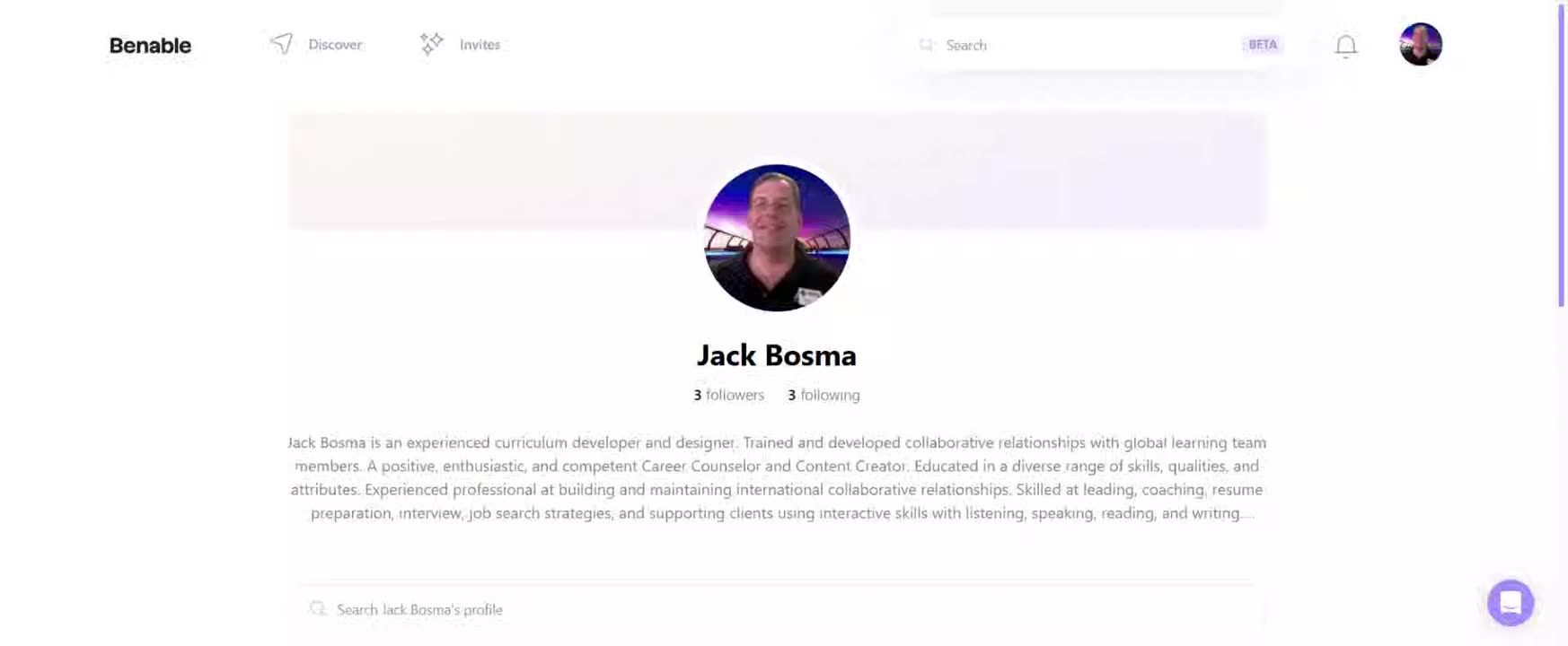 Benable Profile: Jack Bosma