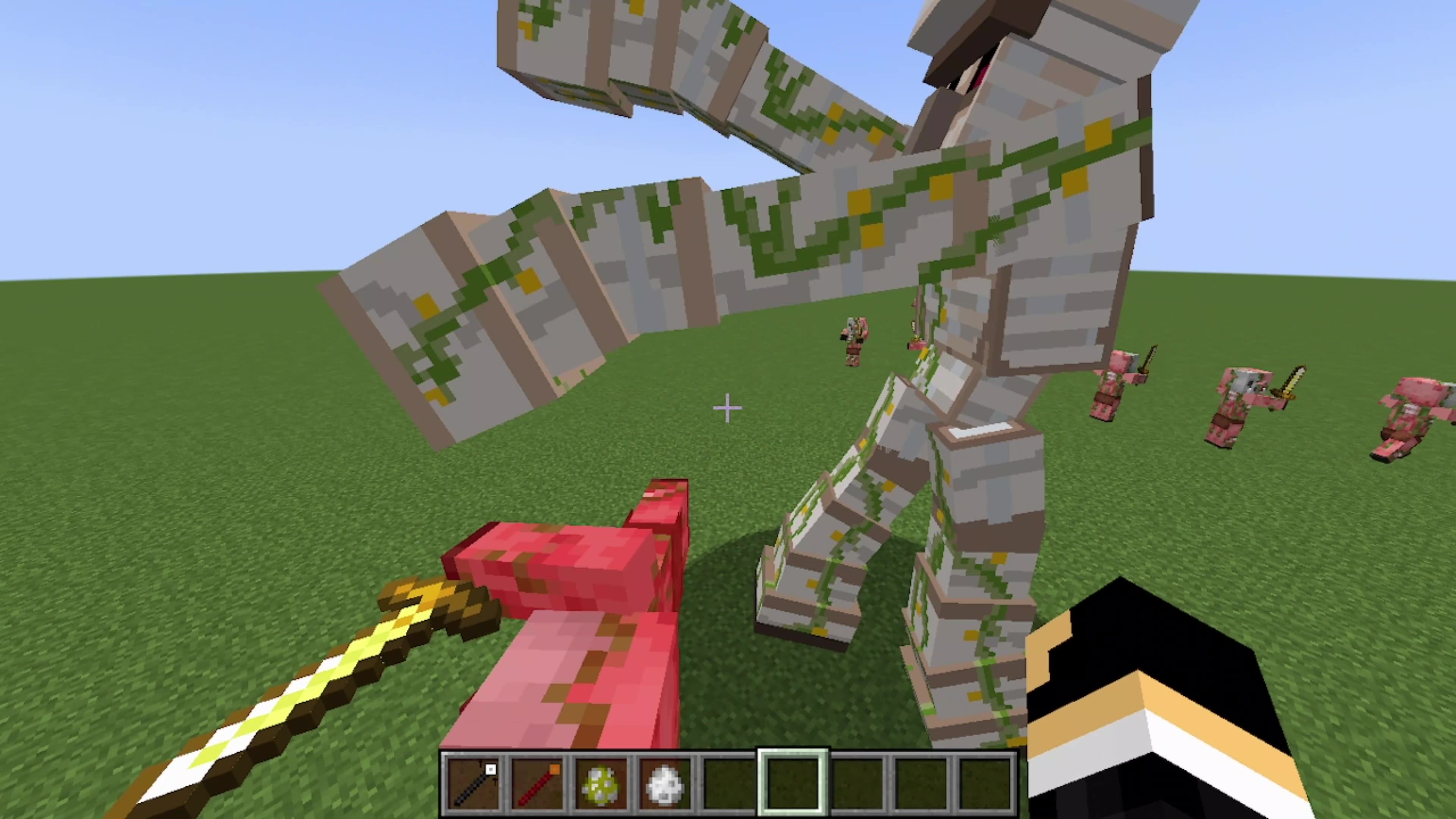 minecraft, game, new video,mowzie's mob, mod, gameplay,battle,