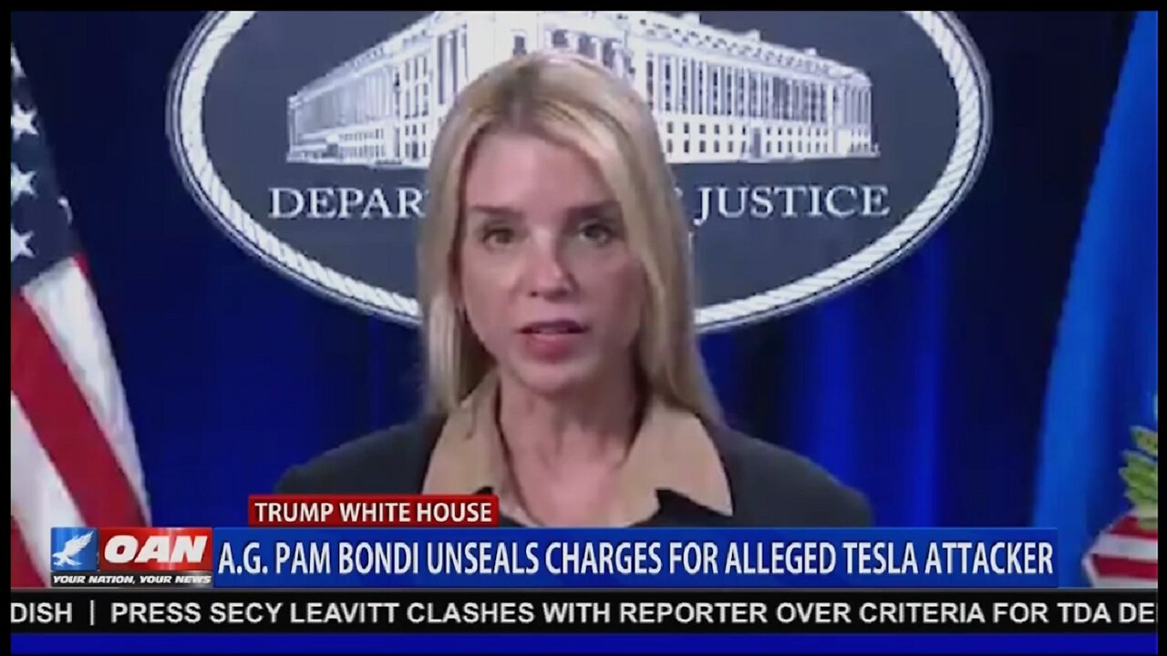 AG PAM BONDI UNSEALS CHARGES FOR ALLEGED TESLA ATTACKER