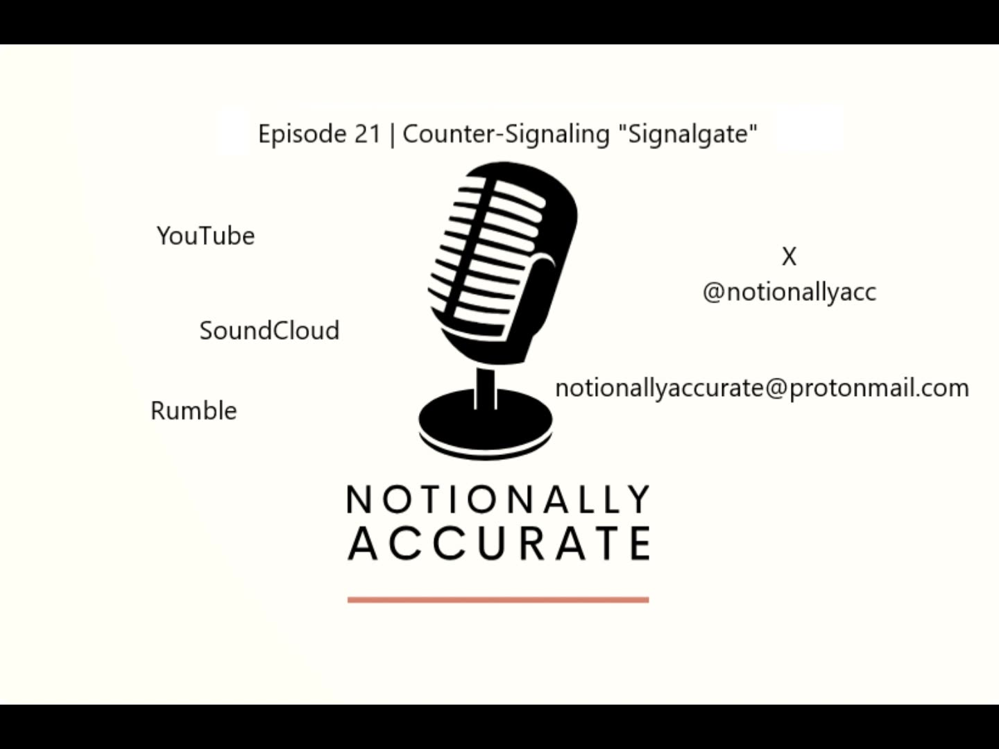 Notionally Accurate | Episode 21 | Counter-Signaling "Signalgate"