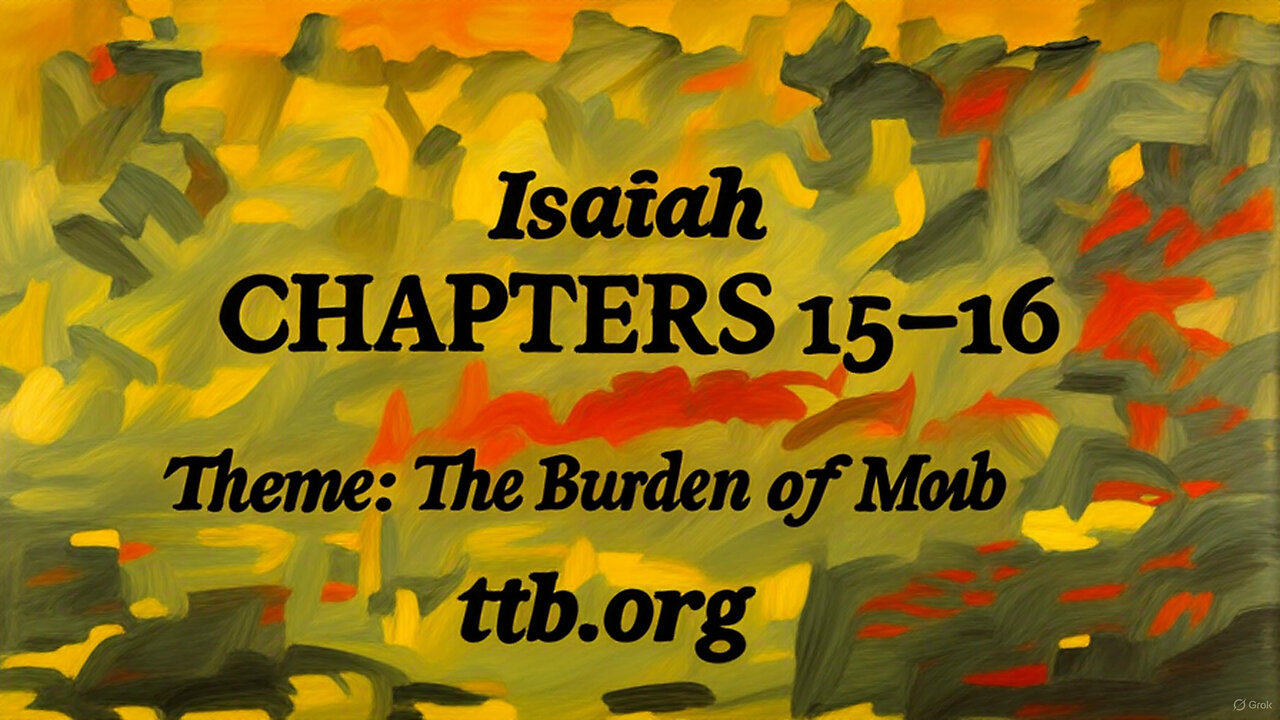 Isaiah Chapters 15-16 (Bible Study)