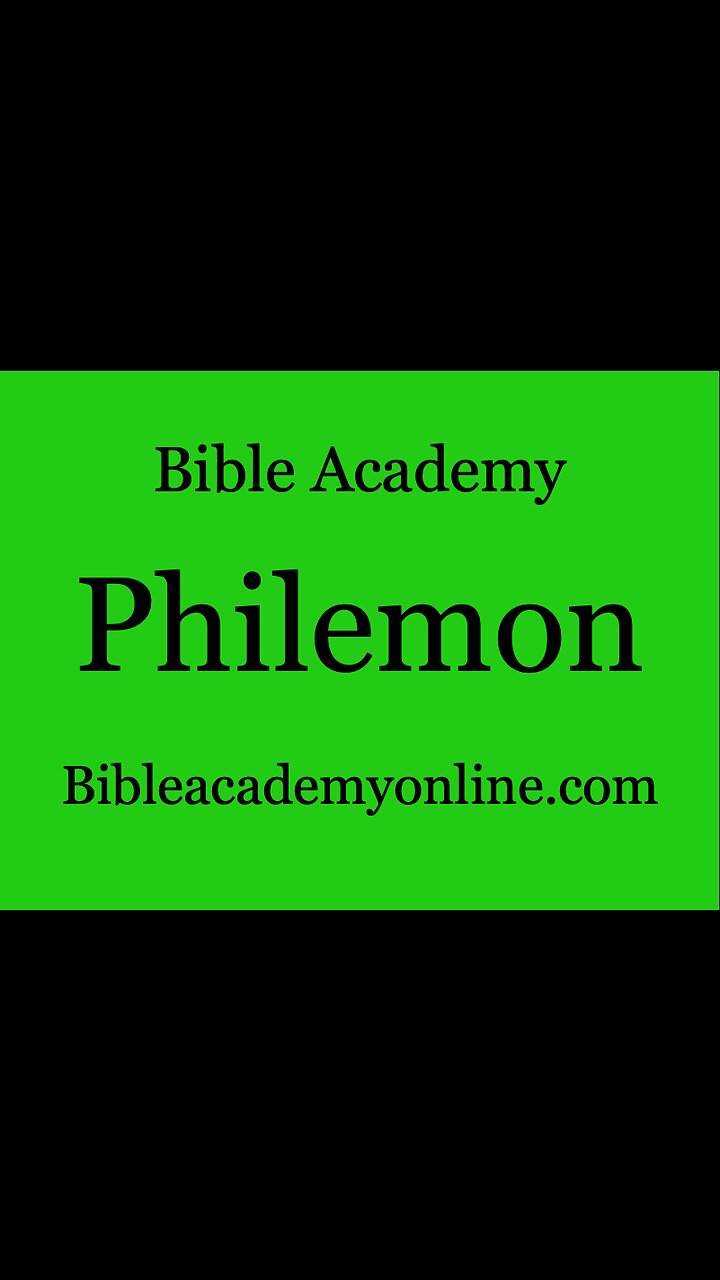 Philemon 17-28 Lesson 3