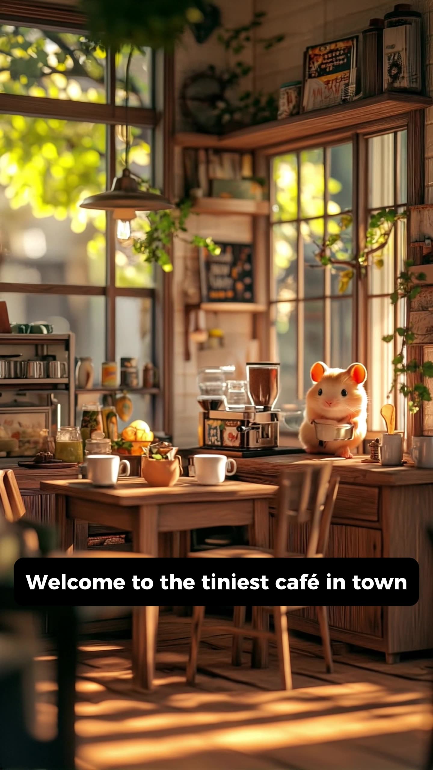 Welcome to the Tiny Hamster Café ☕🐹 | Cutest Coffee Shop Ever!