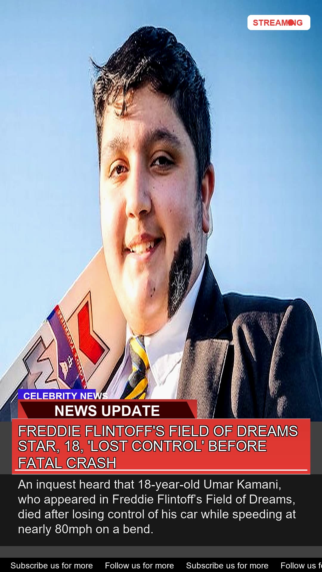 Freddie Flintoffs Field of Dreams Star Lost