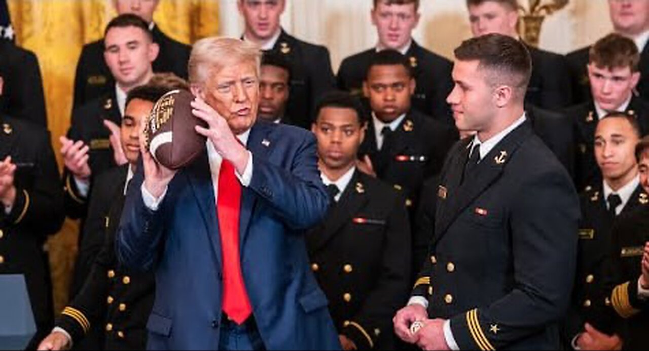 President Trump Presents Commander-in-Chief’s Trophy to Navy Football