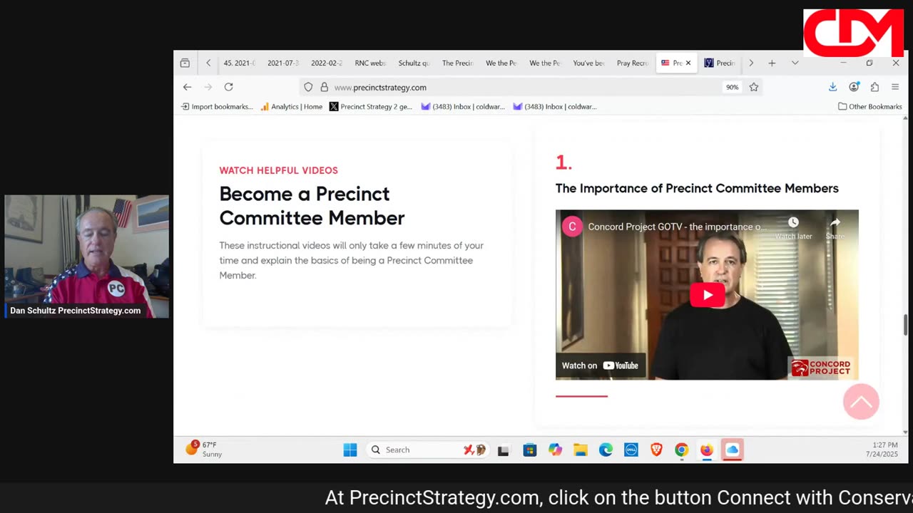 Precinct Strategy Who will restore the Republic? Dan Schultz July 24 2025
