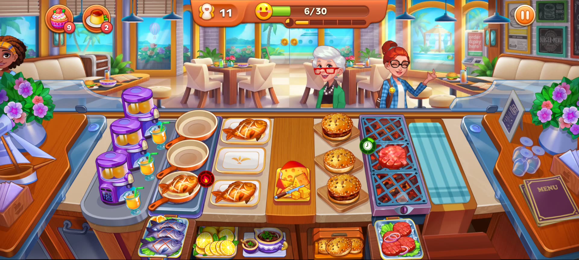 Cooking City : Cook burgers and run your fast food restaurant