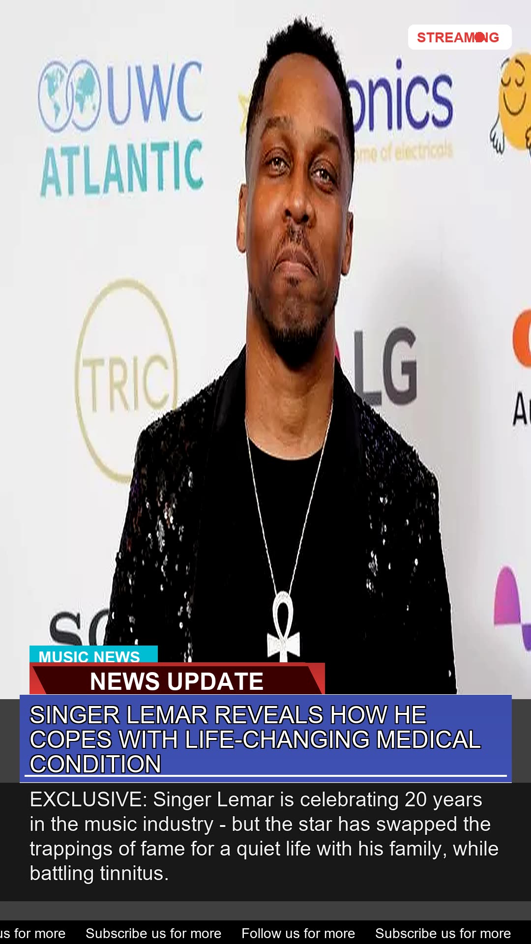 Singer Lemar Reveals How He Copes with Lifechangi