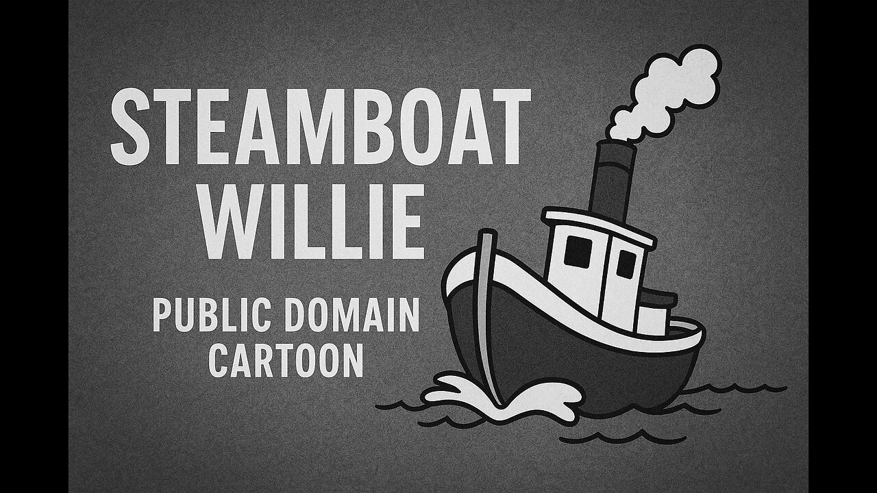 Steamboat Willie (1928) – Mickey Mouse’s First Cartoon (Now Public Domain)