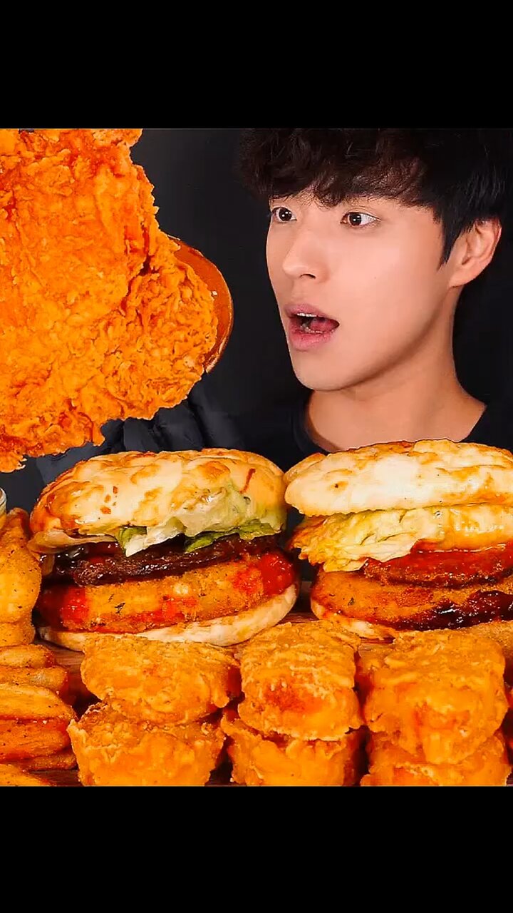 Big Mac cheeseburger, super-sized pistol leg