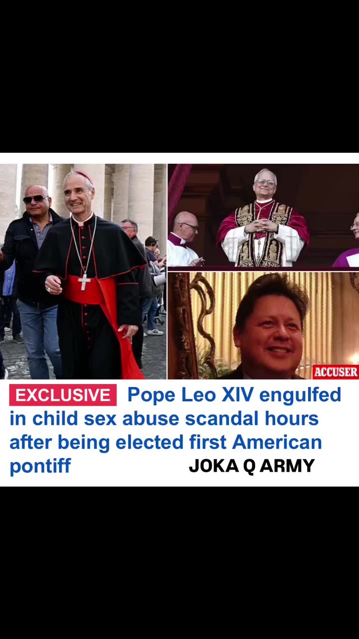 EXCLUSIVE ‼️Pope Leo XIV engulfed in child sex abuse scandal hours after being elected first ...