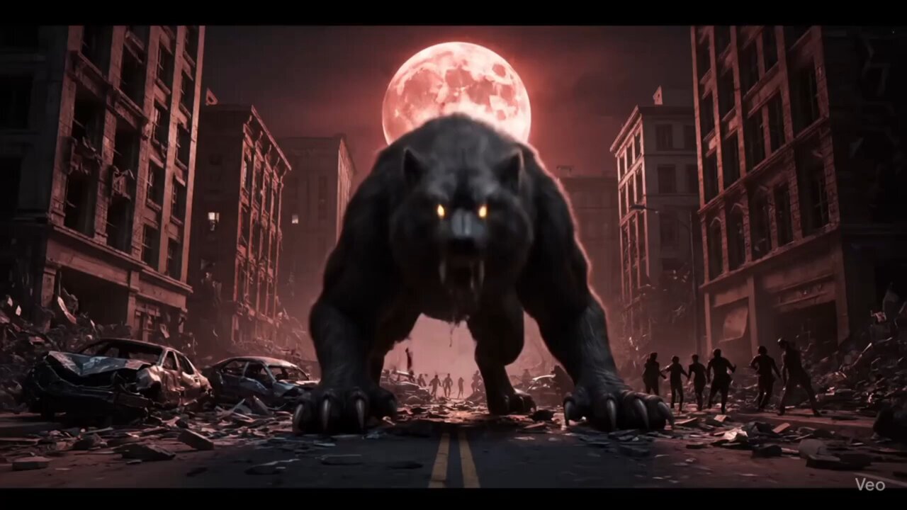 A CITY'S NIGHTMARE – Giant Monster Wolf Rampage (Animated Short Film)"