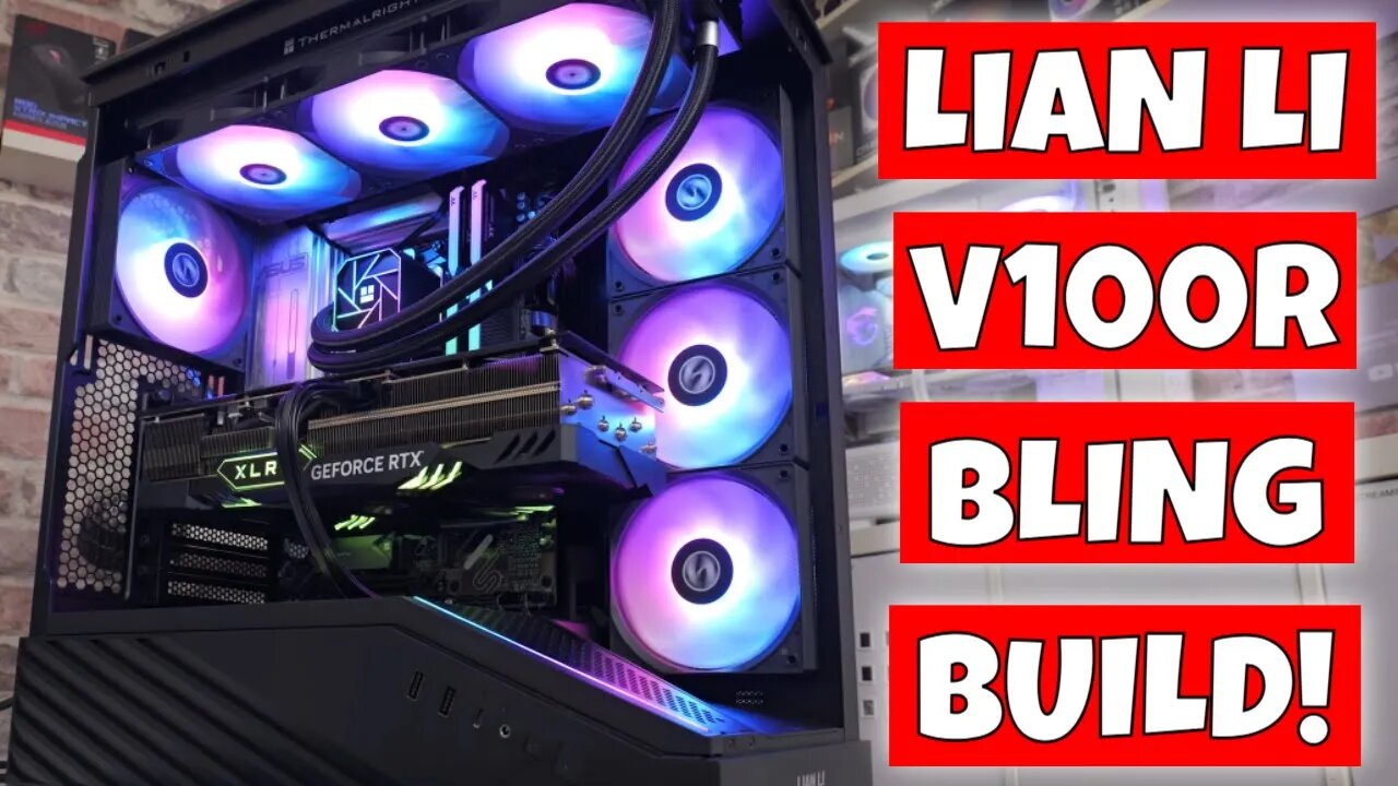 Lian Li Vector V100 Case Swap Montage For ARGB Bling