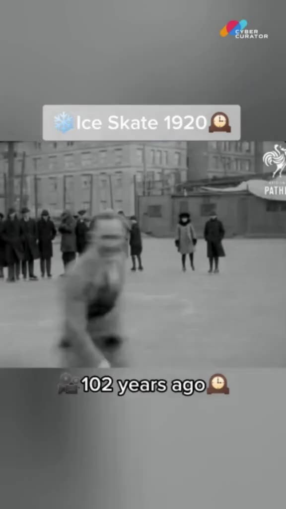 Ice Skating in 1920 – A Glimpse into the Past ⛸️🕰️