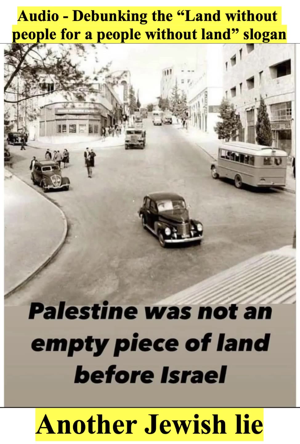 DEBUNKING THE LAND WITHOUT PEOPLE FOR PEOPLE WITHOUT LAND SLOGAN