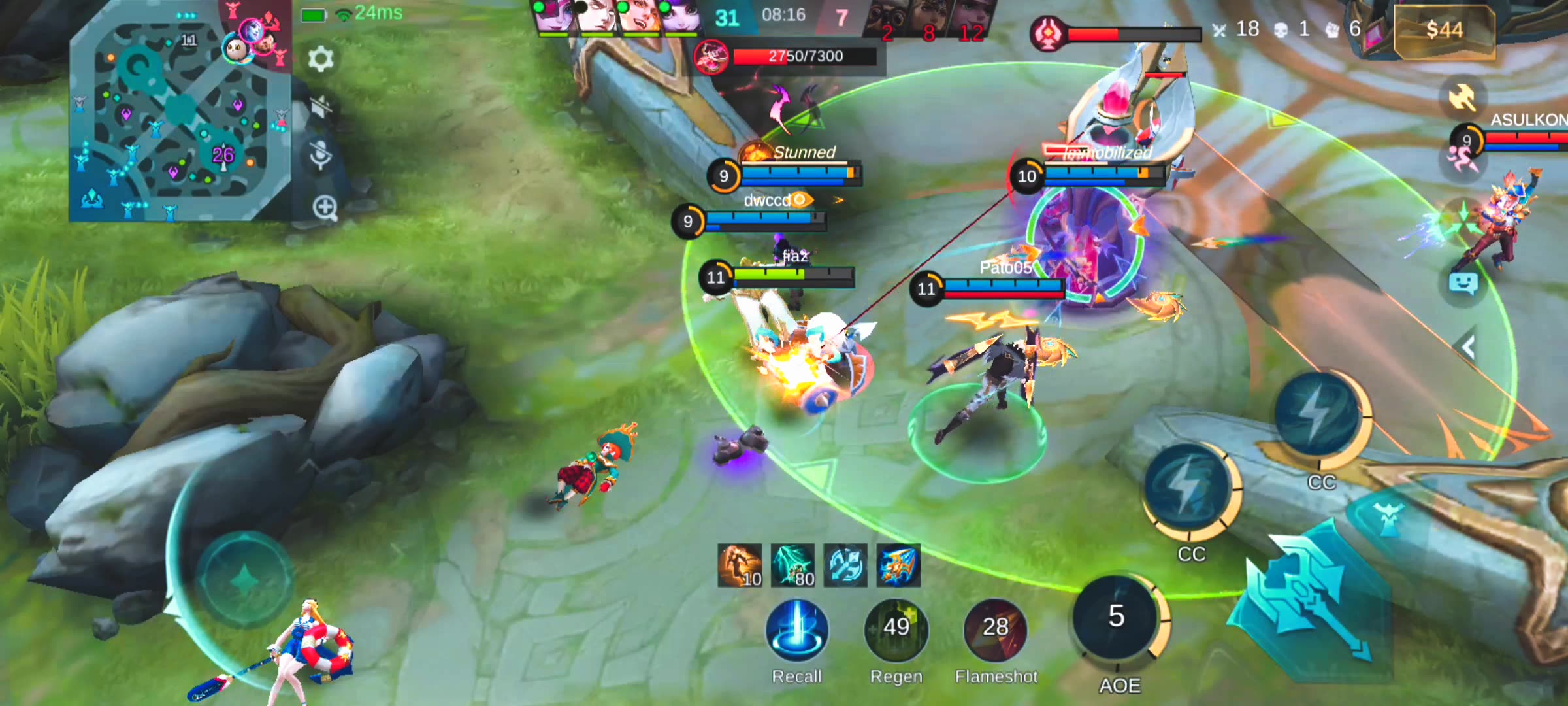 Epic Mobile Legends Gameplay with Vale | Insane Skills, Team Fights ...