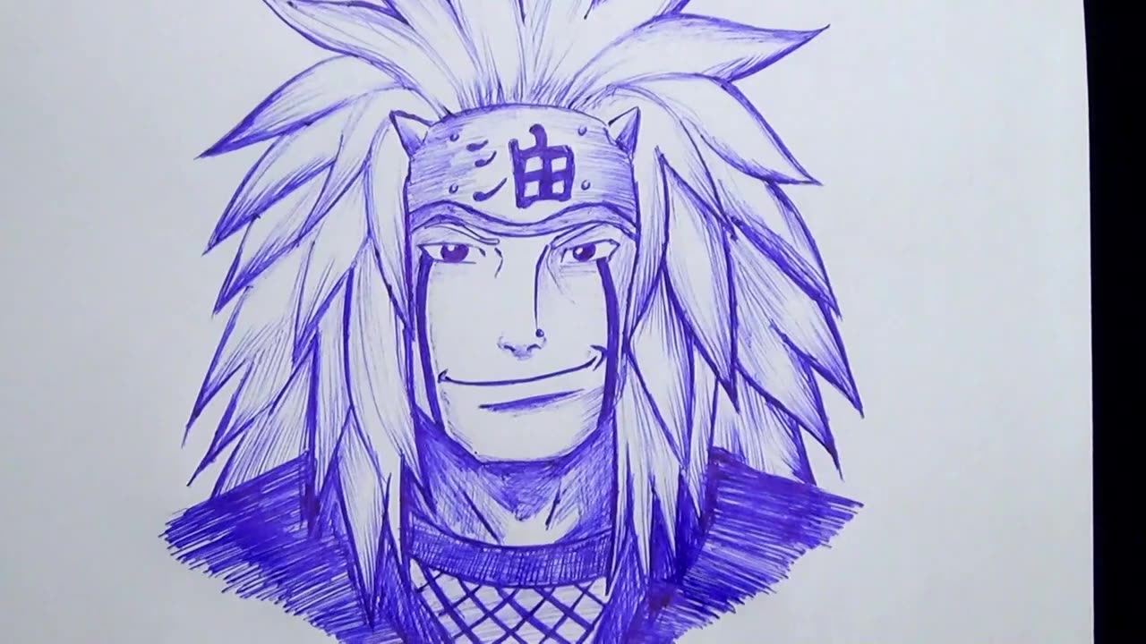 🐸 How to Draw Jiraiya – Easy Drawing Tutorial for Beginners! ️