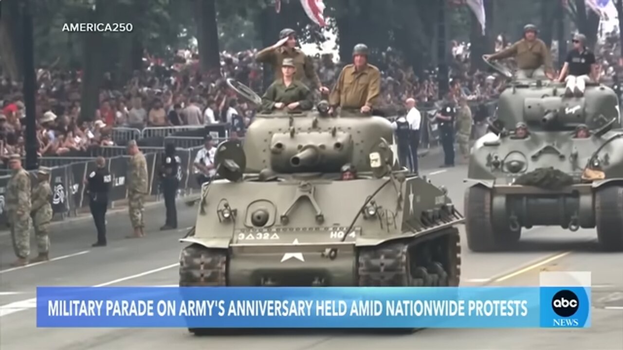 Trump holds military parade as ‘No Kings’ protests happen nationwide