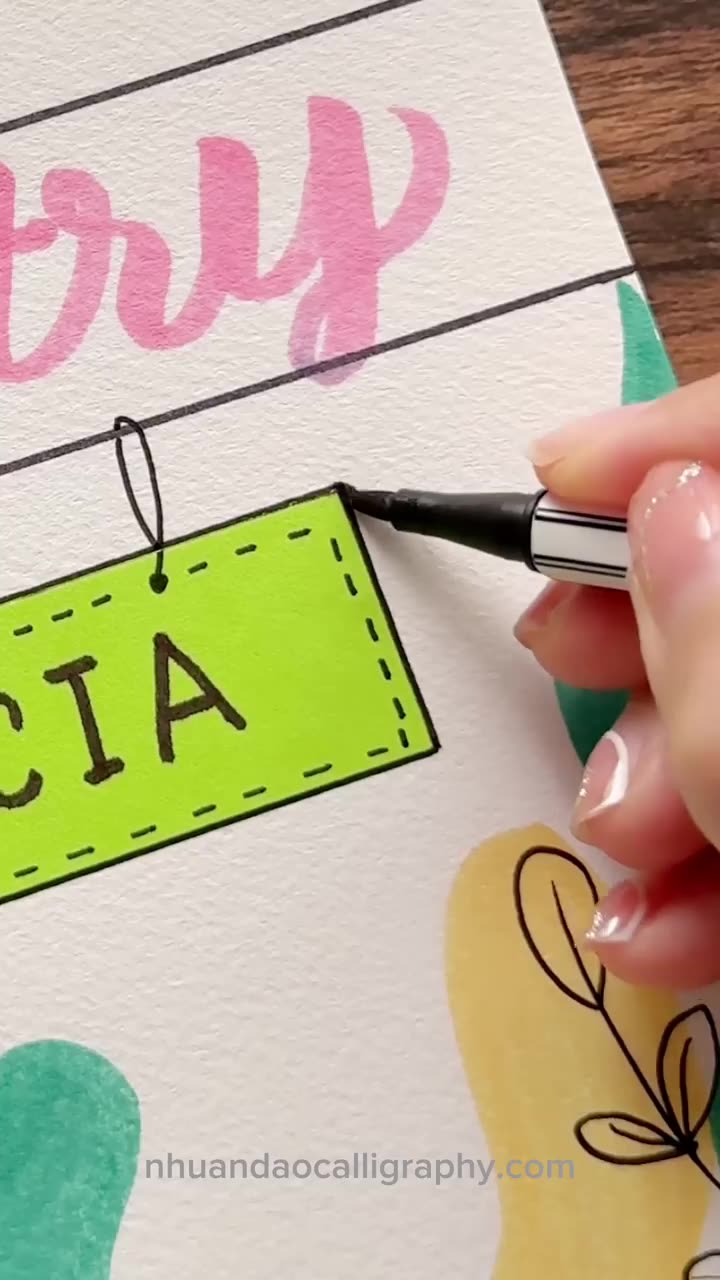 Top 12 DIY Front Page Designs for School Projects | NhuanDaoCalligraphy
