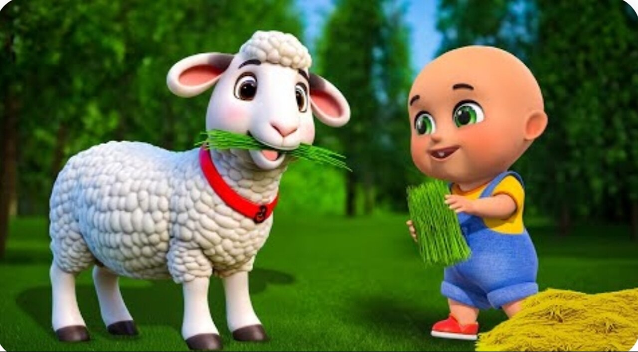 Baa Baa White Sheep Song | Animal Farm | Baby Cartoons and Song